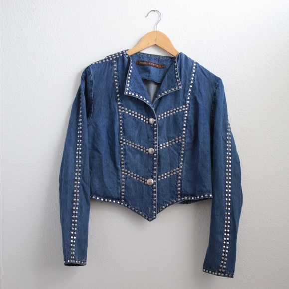 Double D Ranch | Jackets & Coats | Double D Ranch Jean Studded Jacket ...